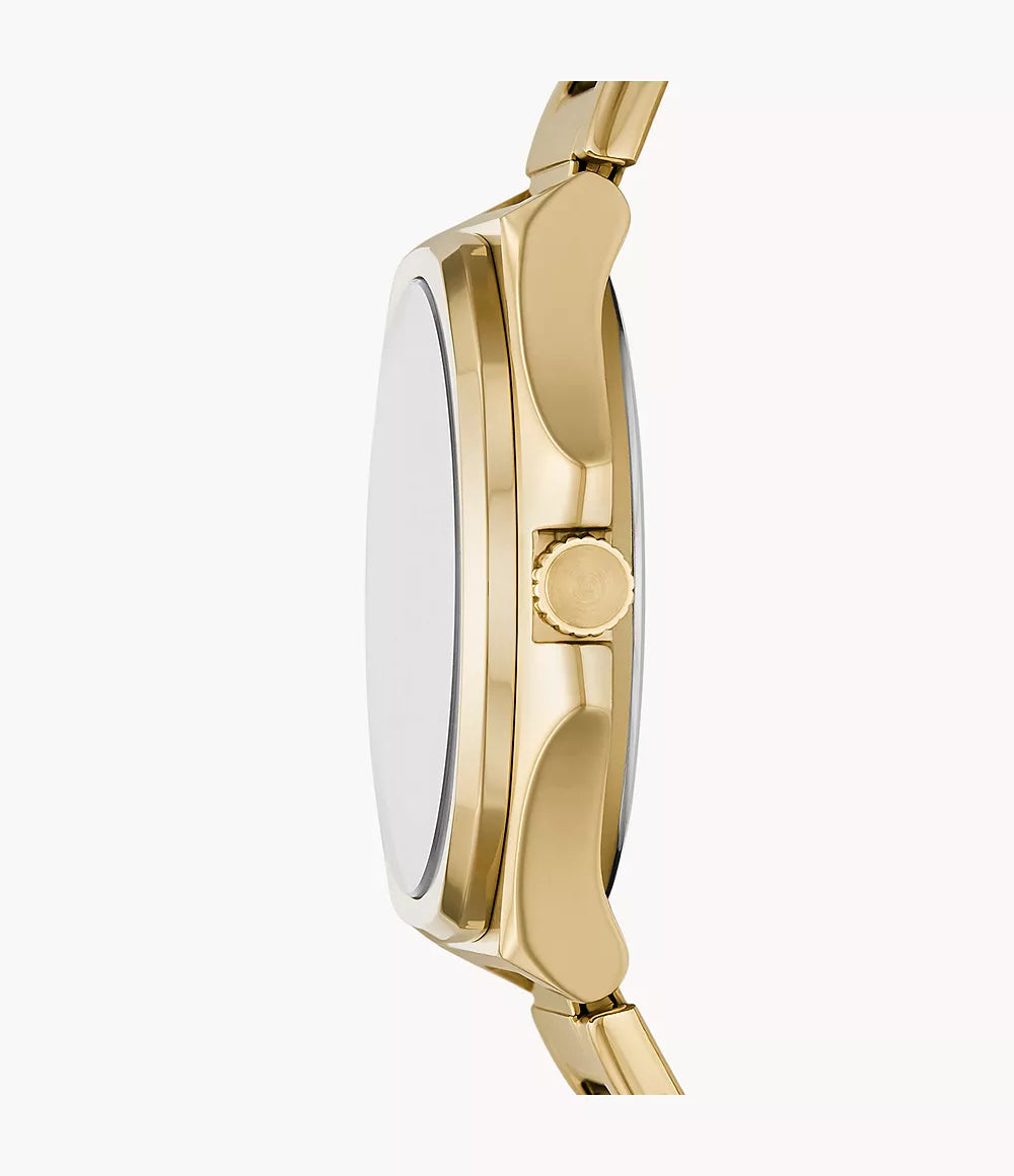Fossil Evanston Multifunction Gold-Tone Stainless Steel Watch – Watch ...